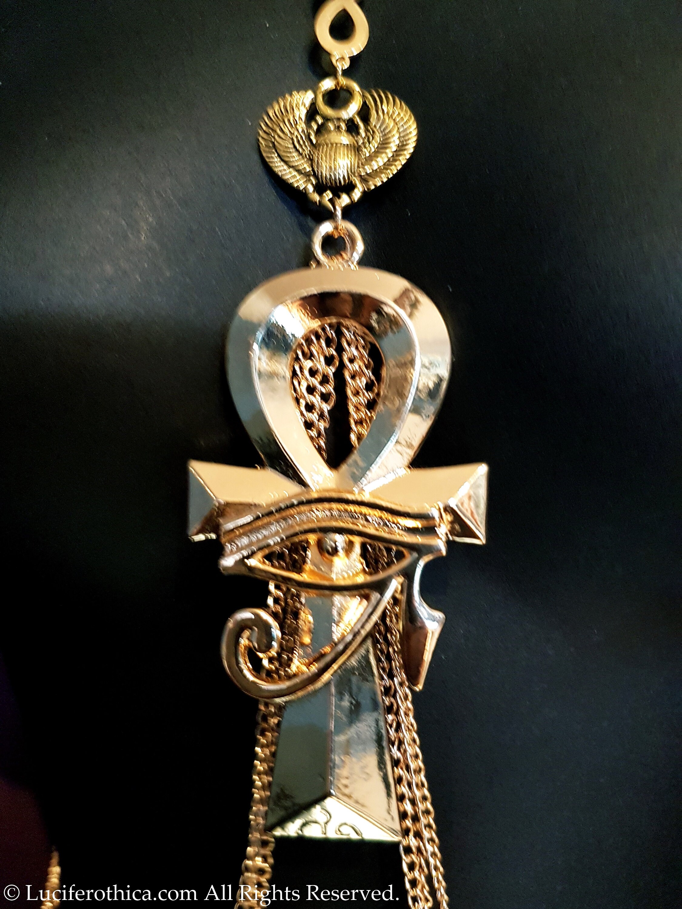 Egyptian Ankh Body Chain Harness