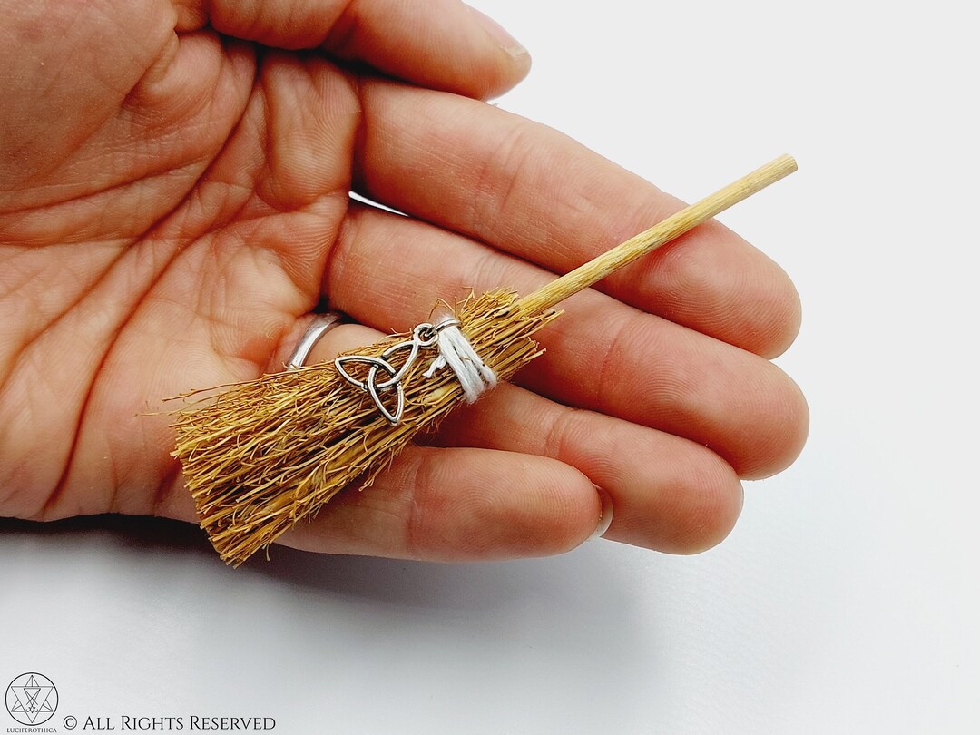 Mini Altar Besom With Triquetra Charm - Small Altar Ritual Tools Witchy ...