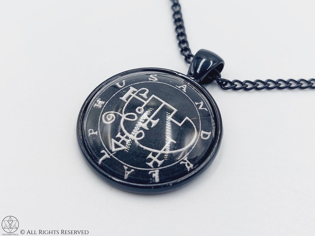 Sigil of Andrealphus Necklace Occult Demonic Love Demon Goetic Goth Gothic Demonolatry Spell ...
