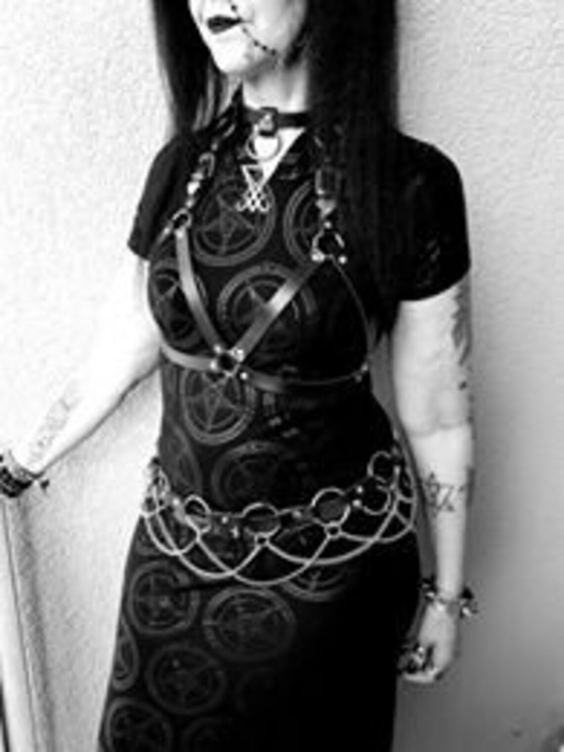 Sigil of Lucifer Body Harness - Gothic Occult Fetish Luciferian ...