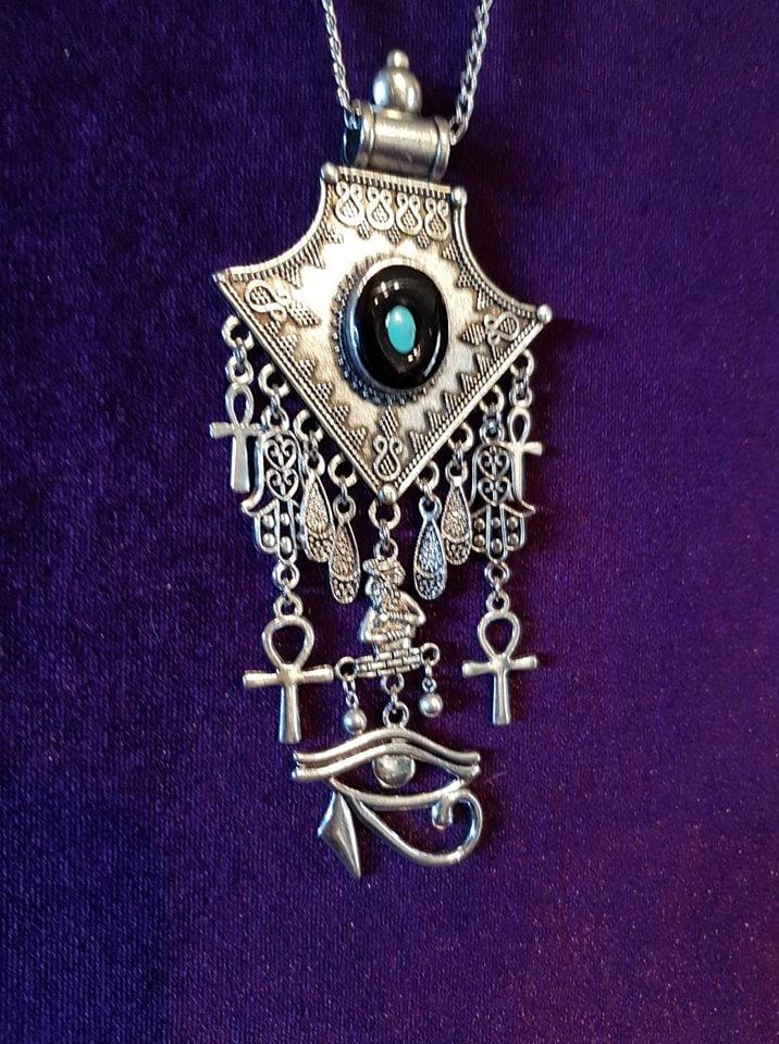 Eternal Protection Necklace - occult all seeing eye hamsa ankh protect ...