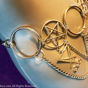 Sigil of Lucifer Pentacle Hip Chain Belt - Occult Inverted ...