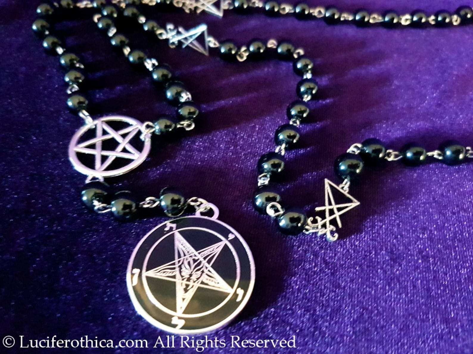 Sigil of Baphomet Rosary (bessy Version) - Occult Rosary Left Hand Path ...