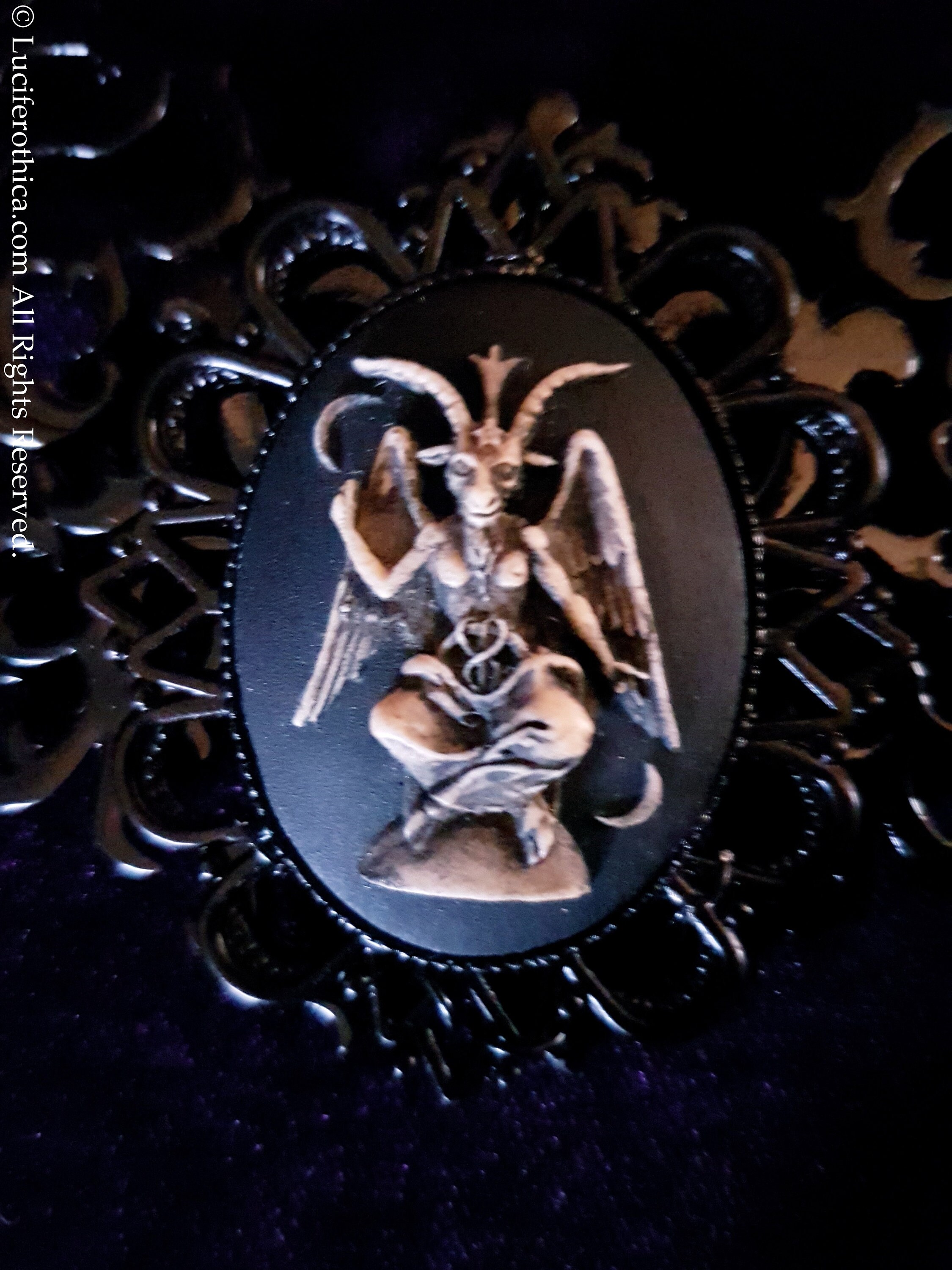 Baphomet Black Metallic Necklace