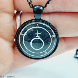 Sigil of Abyss Pendant - Lord of Chaos Occult Necklace Demonolatry Seal ...