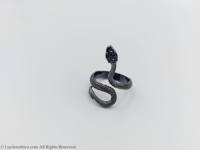 Serpent Snake Ring - Occult Serpent Snake Jewelry Gothic Ring ...