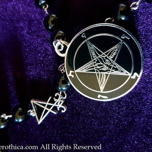Sigil of Baphomet Rosary (bessy Version) - Occult Rosary Left Hand Path ...