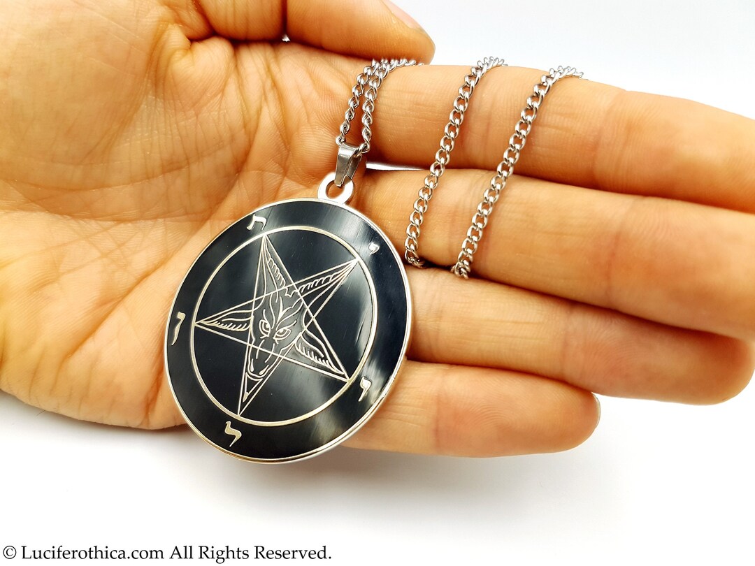 Large Sigil of Baphomet Pendant (bessy Version - Stainless Steel ...