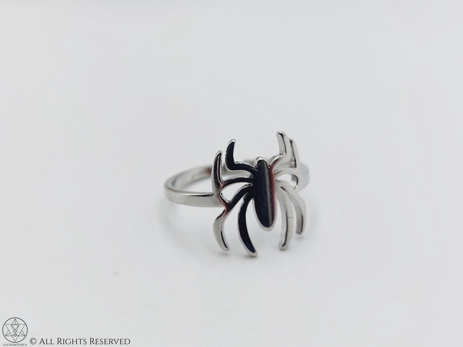 Spider Ring (stainless Steel) - Tarantula Arachnea Gothic Creepy ...