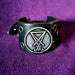 Leather Sigil of Lucifer Bracelet - Luciferian Occult Seal Jewellery - Etsy