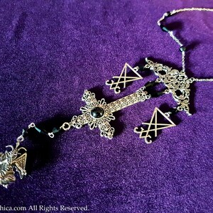 Balance Baphomet Necklace - Occult Sigil of Lucifer Balanca Scale ...