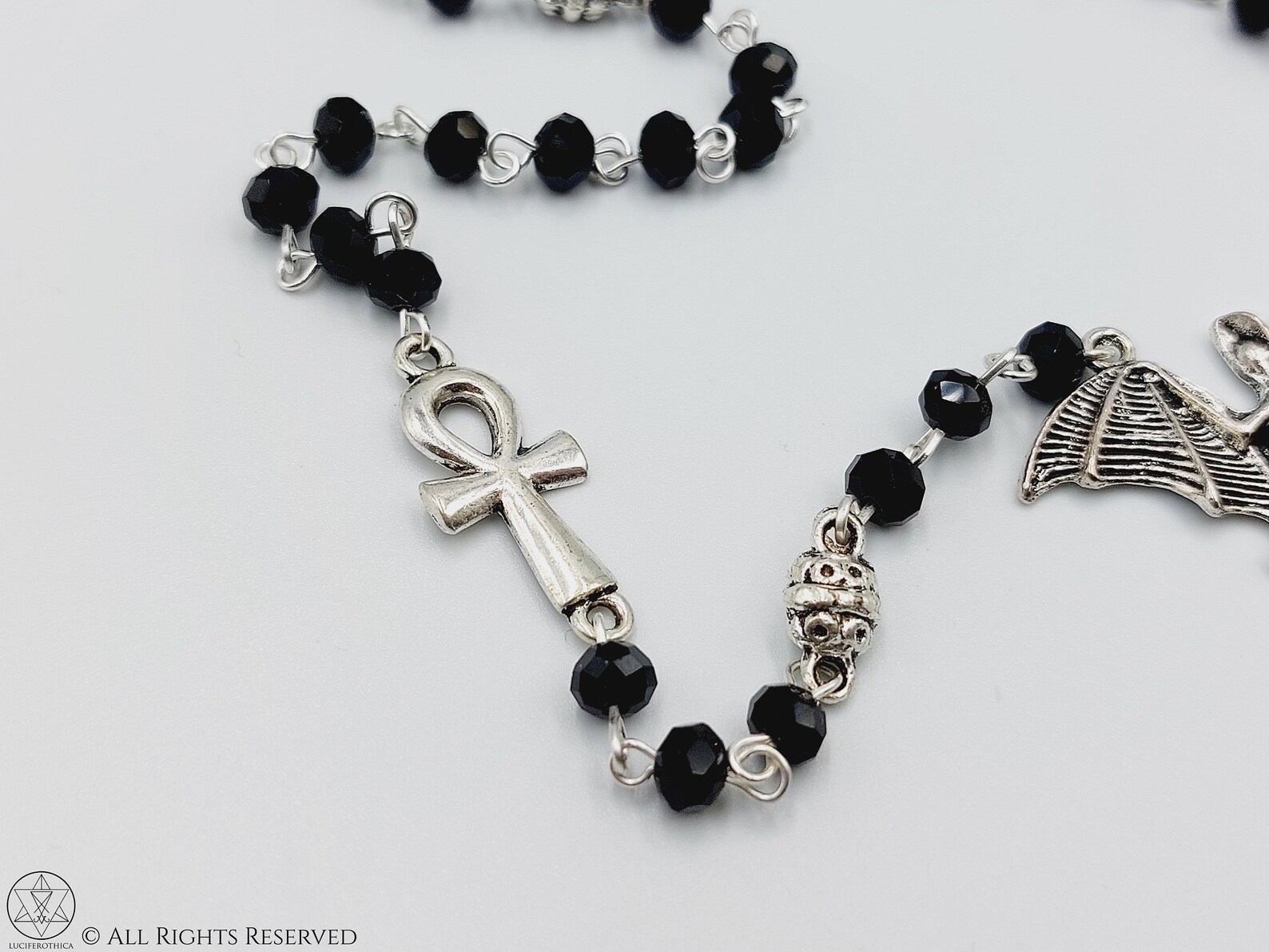 Trad Goth Jusa Necklace or Rosary - Sopor Aeternus Occult Goth Gothic ...
