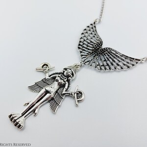 Winged Lilith Inanna Ishtar Pendant Necklace Ereshkigal Sumerian Burney ...