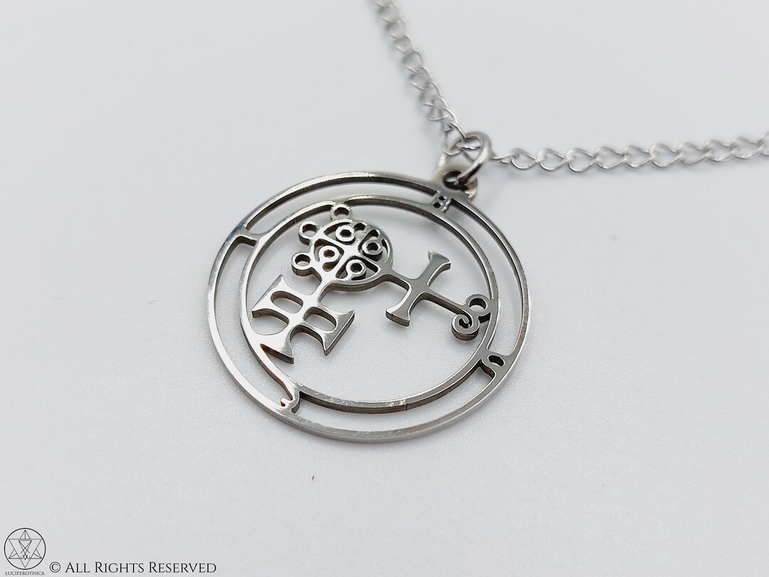 Sigil of Buer Pendant (stainless Steel) - Occult Left Path Goetia Demon ...