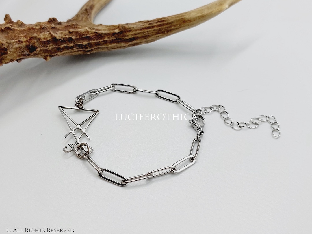 Luciferian Sigil or Lucifer Bracelet (stainless Steel) - Lucifer ...