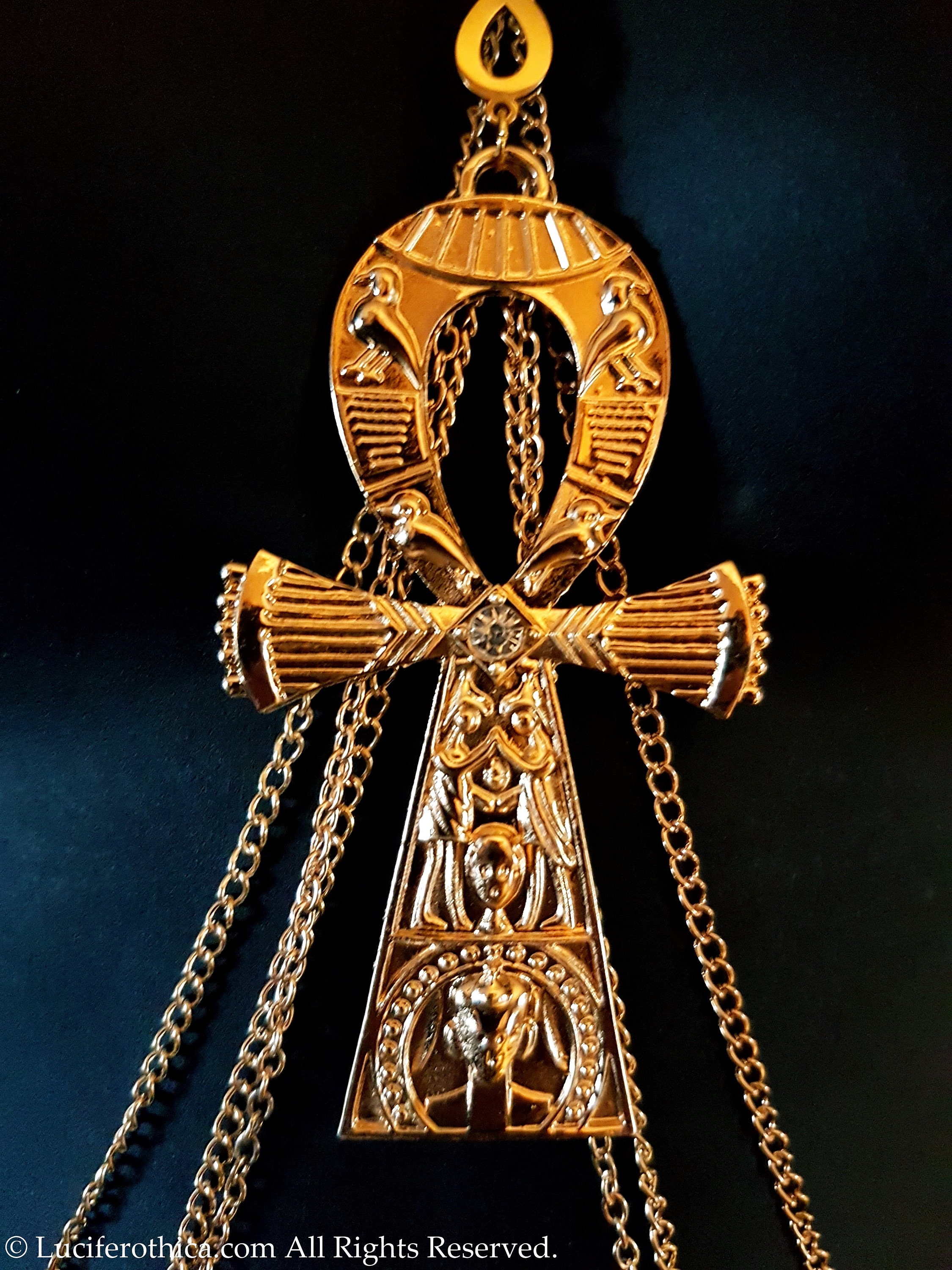 Egyptian Ankh Body Chain Harness