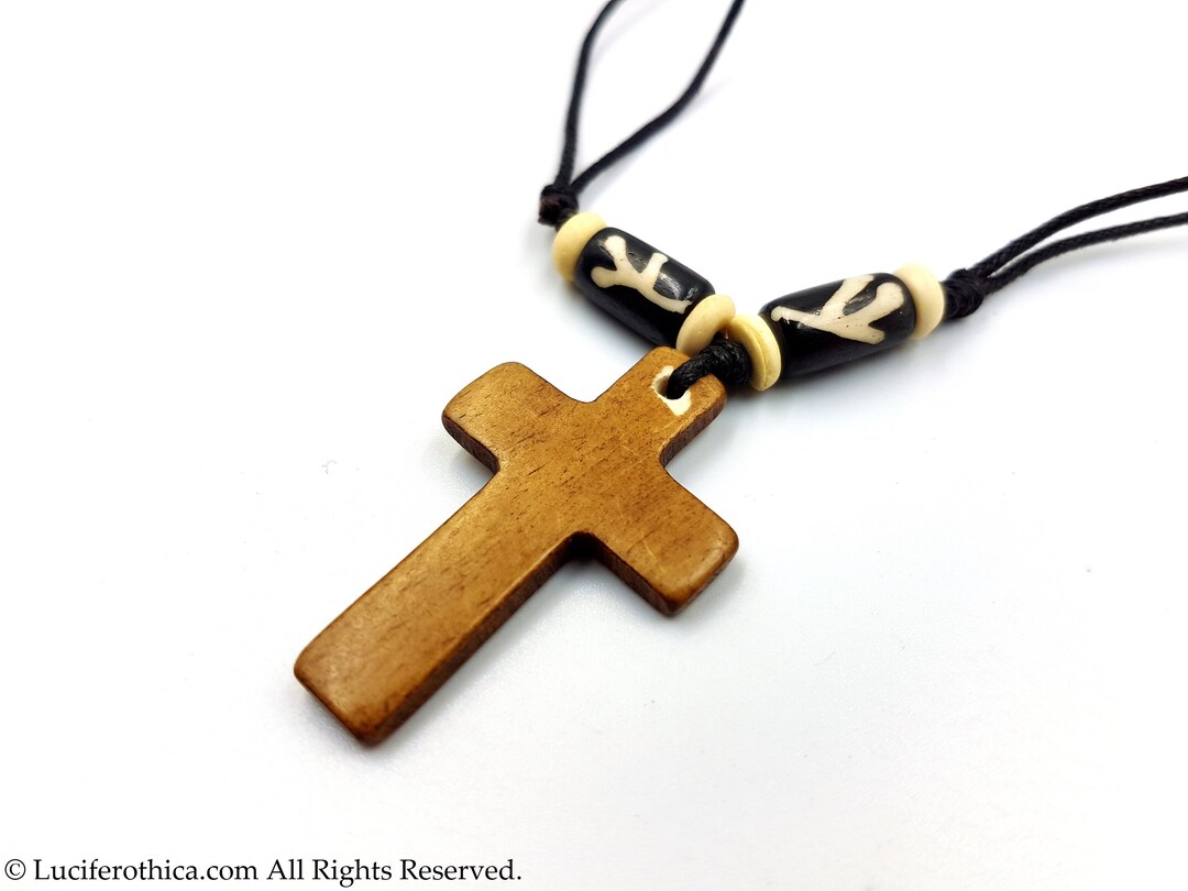 Yak Bone Cross Pendant Occult Cross Bone Crosses Animal Bone - Etsy