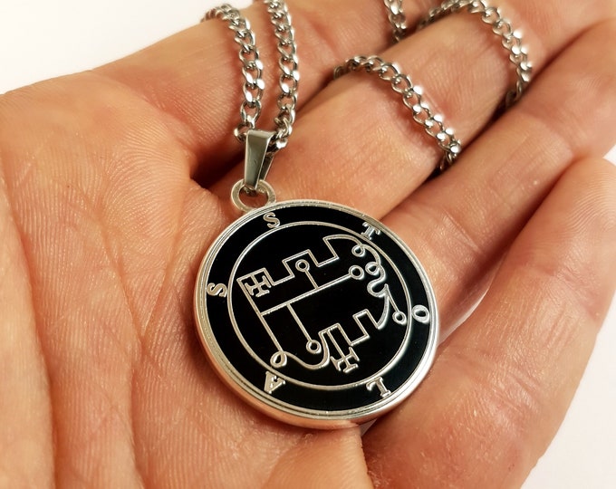 Sigil of Stolas Pendant Medallion - Occult Demon Solomon Lucifer Goth ...
