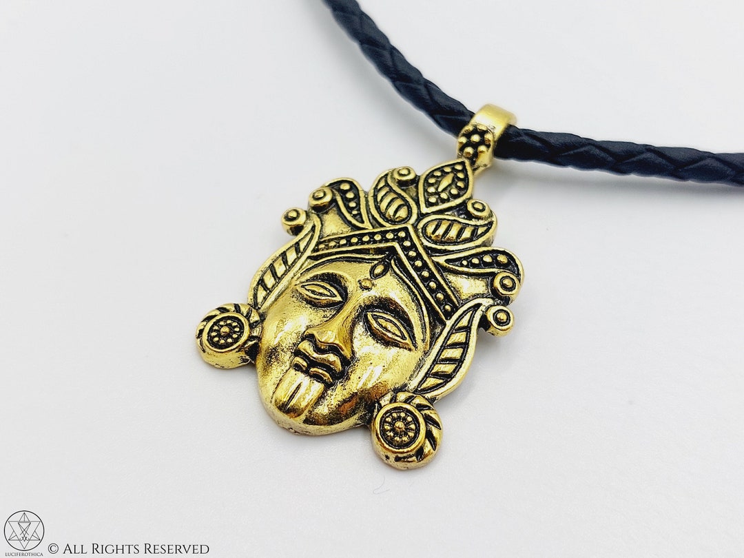 Kali Pendant - Headpiece Kali Ma Hindu Goddess Kali Necklace Gothic ...