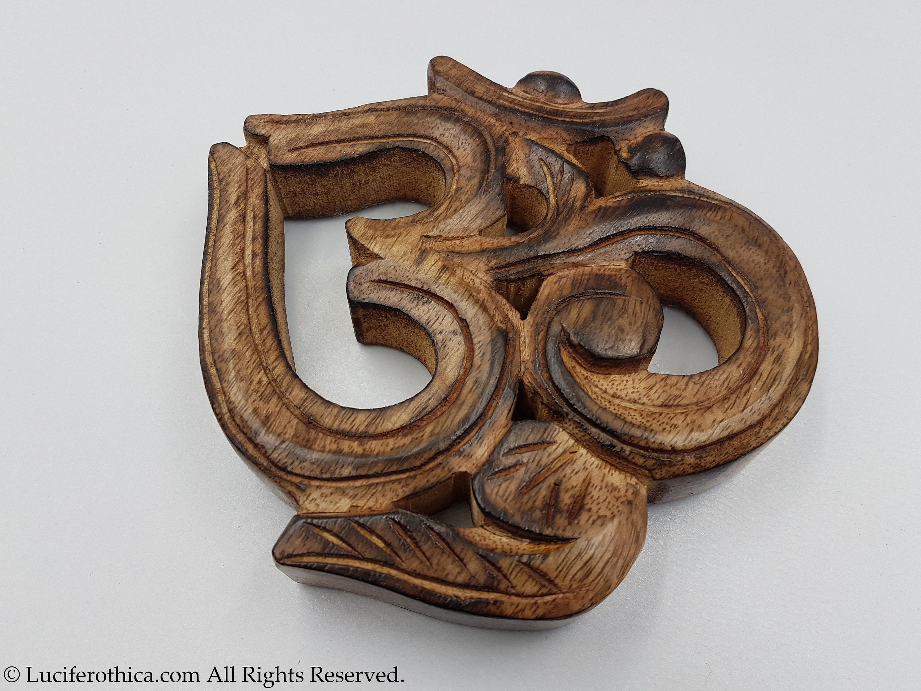 Wooden Ohm Symbol Wall Plaque (2 Sizes)