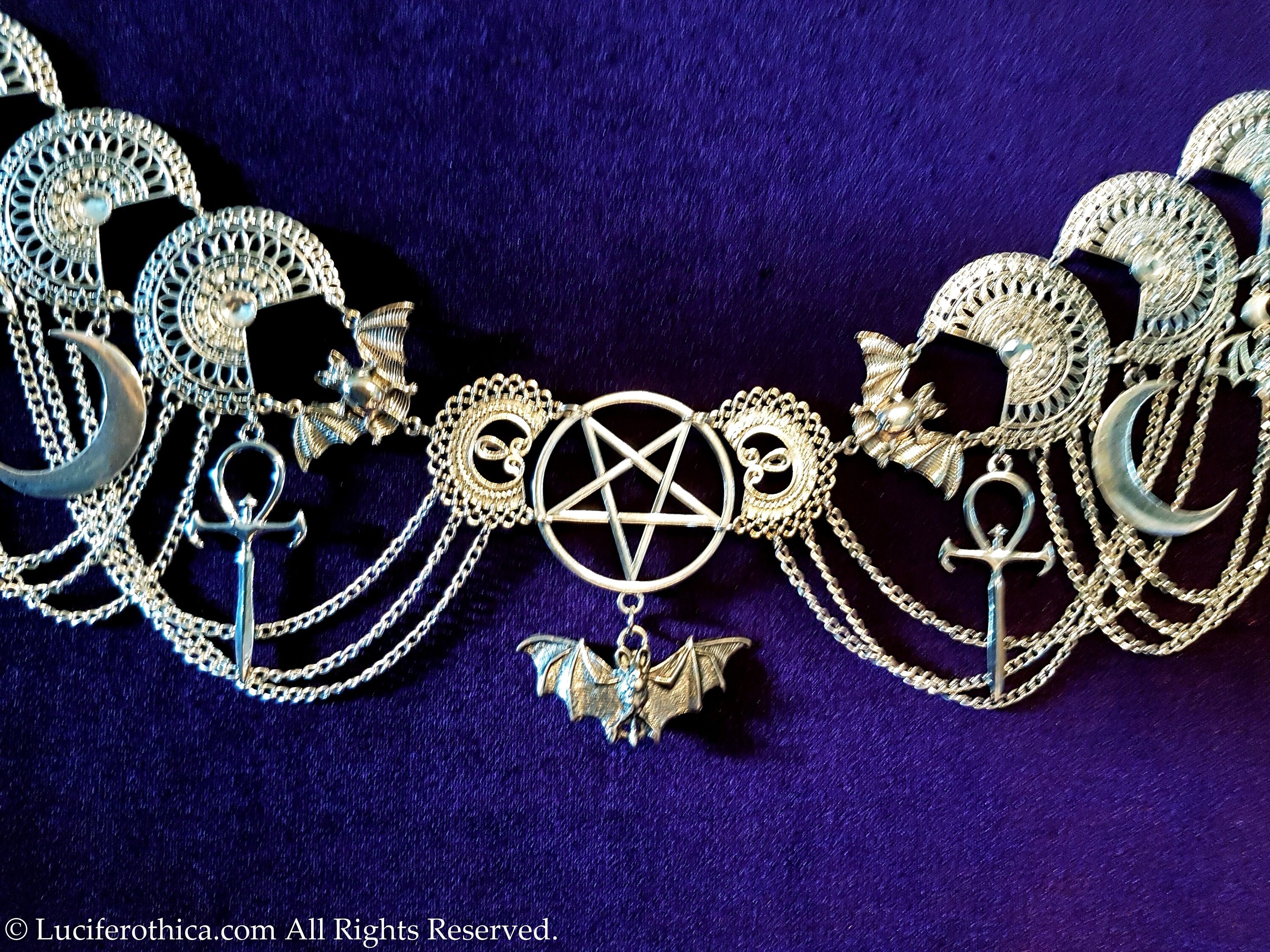 Vampire Hip Chain Ankh Belt (New Design)