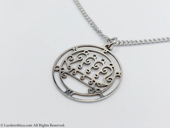 Sigil of Paimon Stainless Steel Pendant King Paimon Demonic - Etsy