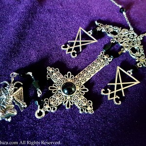 Balance Baphomet Necklace - Occult Sigil of Lucifer Balanca Scale ...