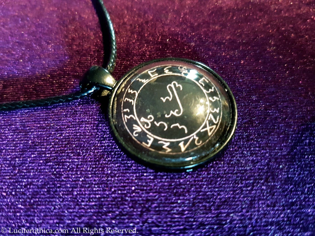 Grand Luciferian Circle Pendant Occult Luciferian Necklace Left Hand ...