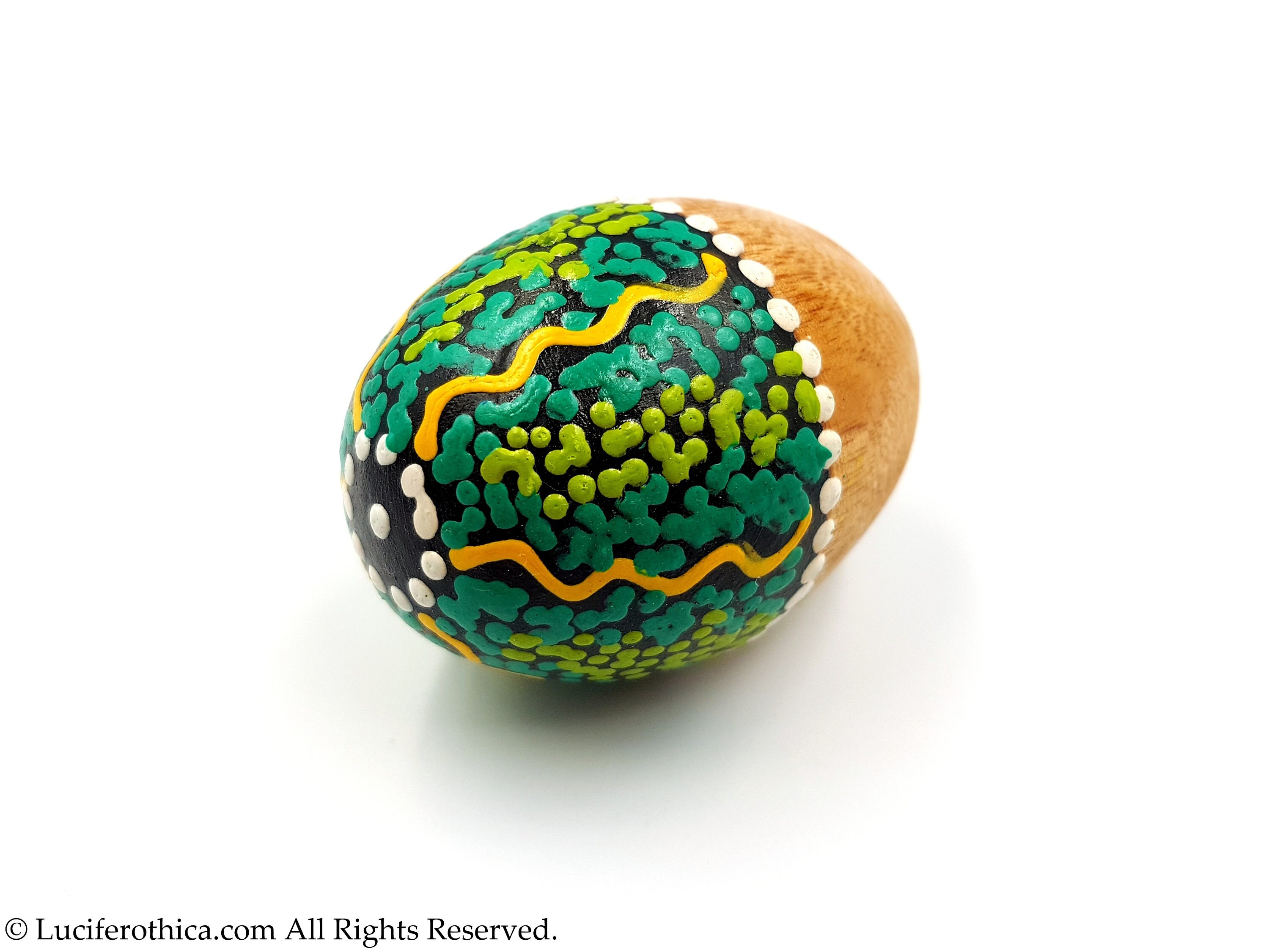 Egg Rattle Shaker (Dot Paint)