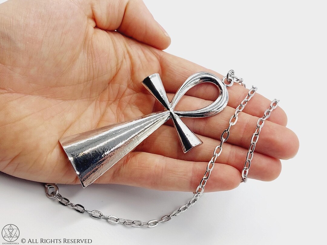 Huge Ankh Necklace (9cm) - Ankh Egypt Gothic Tradgoth Occult Witch ...