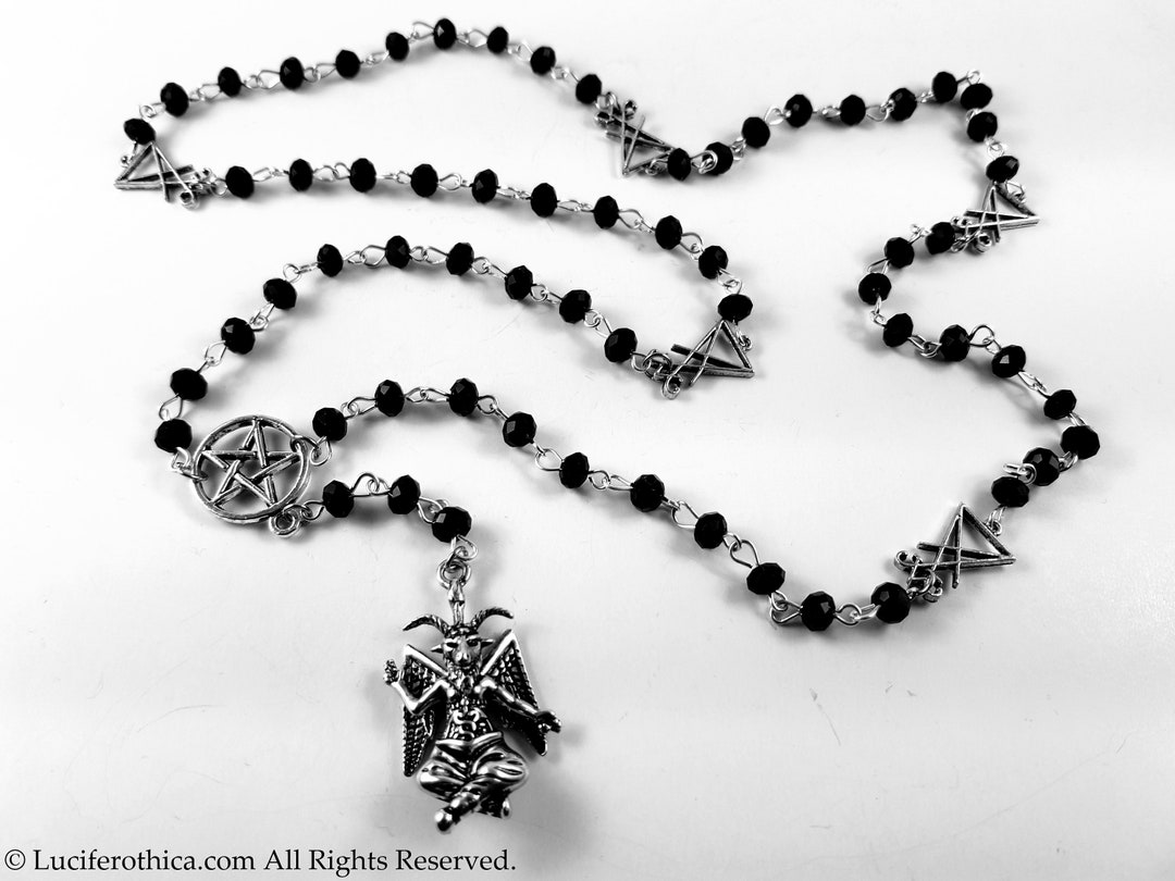 Baphomet Rosary - Occult Rosary Left Hand Path Seal Sigil of Baphomet ...