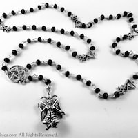 Sigil of Baphomet Rosary (bessy Version) - Occult Rosary Left Hand Path ...