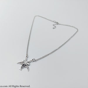 Devil's Handshake Inverted Pentagram Pendant - Occult Gothic Satanic ...