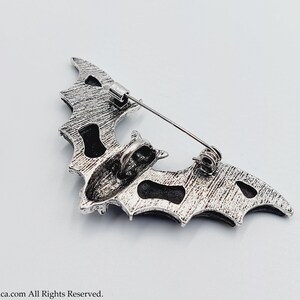 Gothic Bat Pin abalone Shell Gothic Tradgoth Bat Deathrock Flying Bat ...