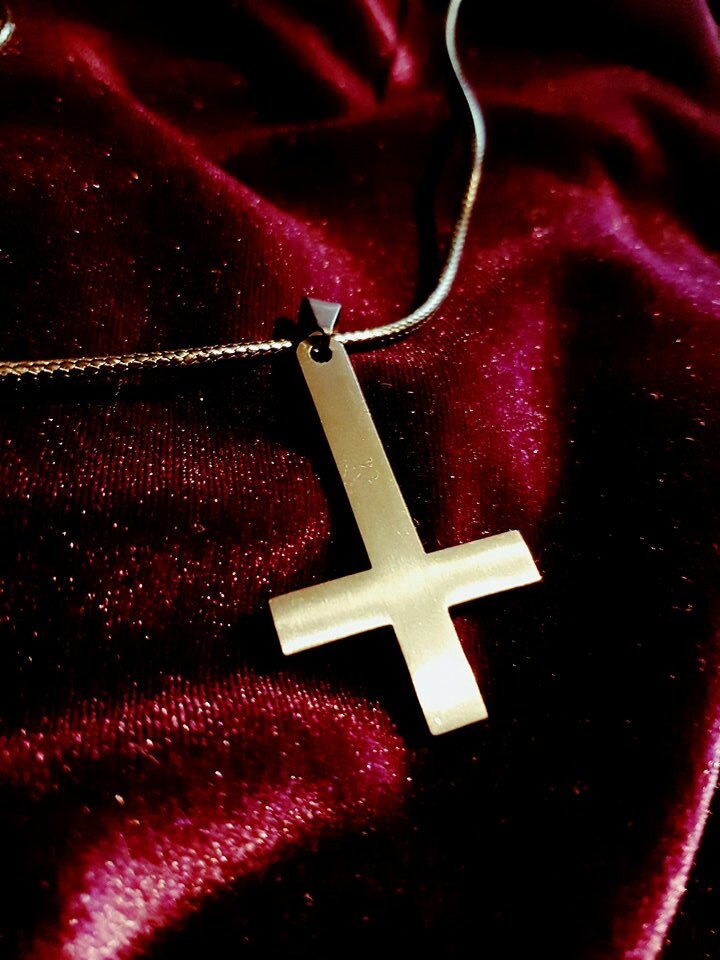 Black Inverted Cross