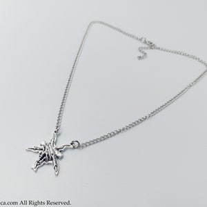 Devil's Handshake Inverted Pentagram Pendant - Occult Gothic Satanic ...