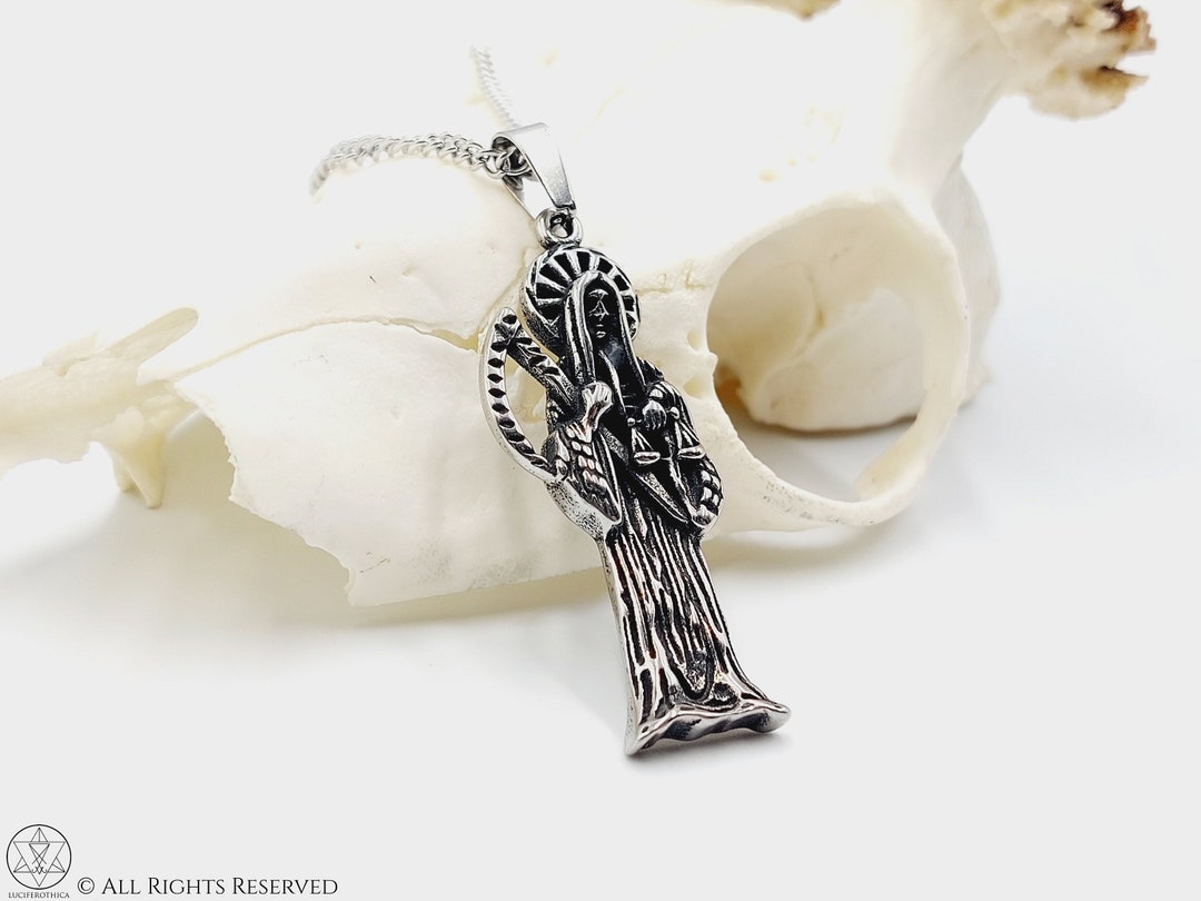 Santa Muerte Necklace (stainless Steel) - Santa Muerte St Muerte ...