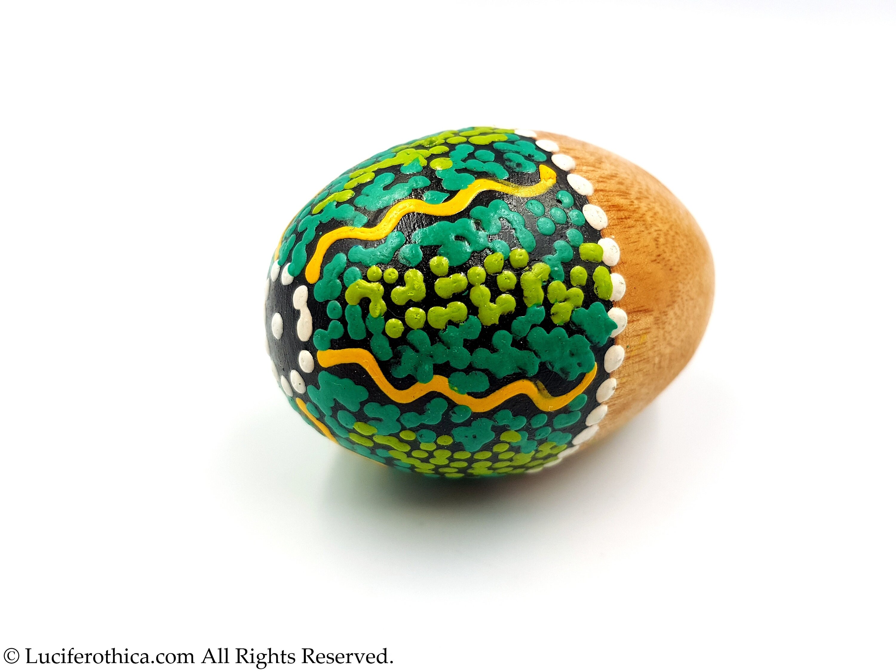 Egg Rattle Shaker (Dot Paint)