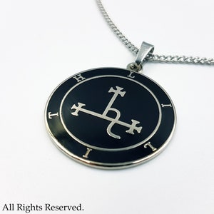 Sigil of Lilith Pendant Medallion - Left Hand Path Seal of Lilith ...