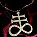Big Satanic Cross Brimstone Leviathan Pendant Occult Gothic Jewelery ...