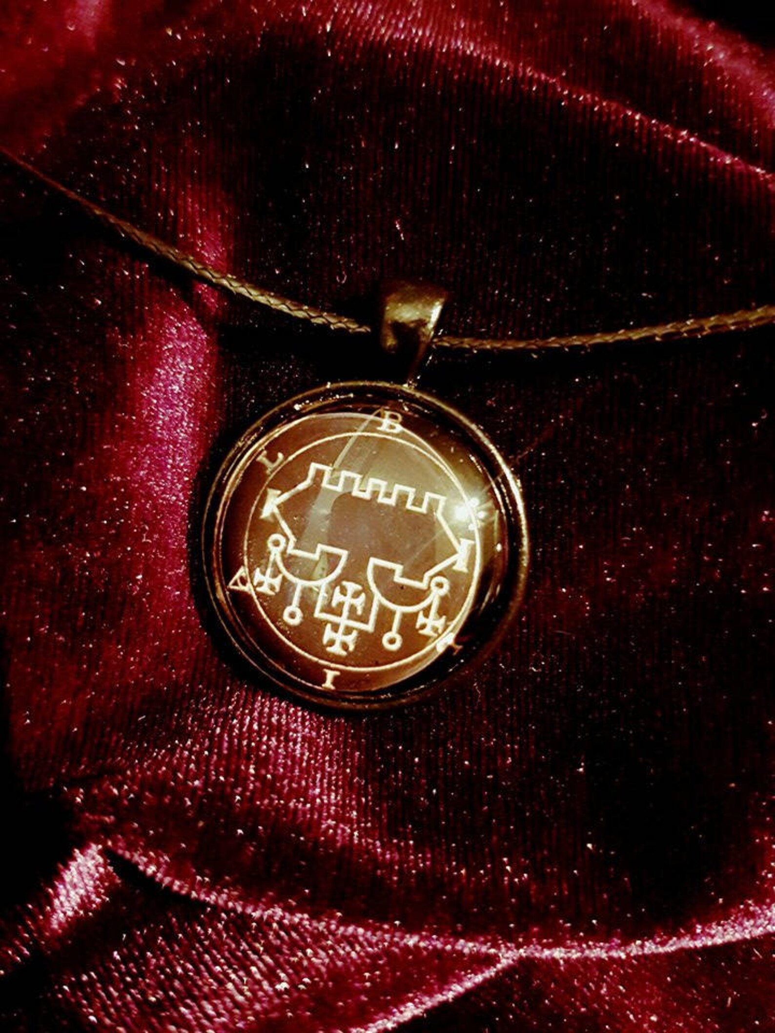 Sigil of Belial Necklace Occult Left Hand Path Demonic Demon - Etsy