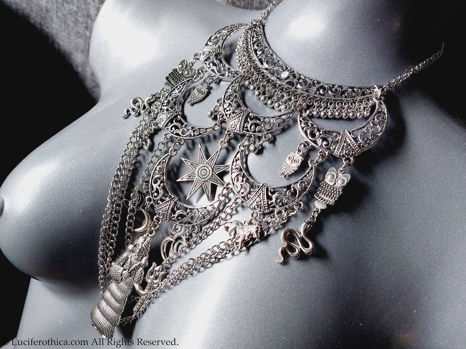 Inanna / Ishtar Neckpiece - Sumerian Necklace Gift Pendant Occult ...