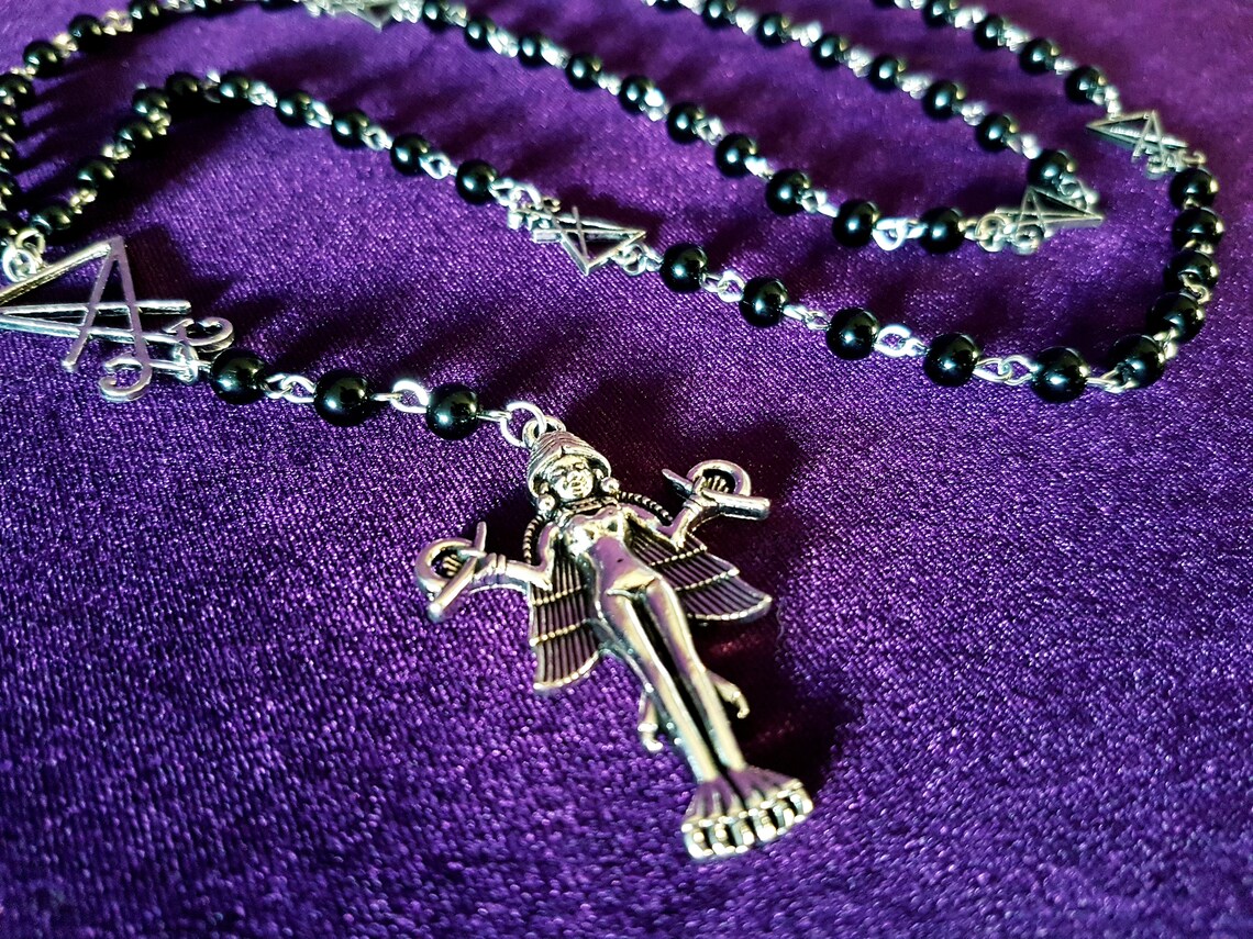 Lilith Rosary - Queen of the Night Burney Relief Inanna Ishtar ...