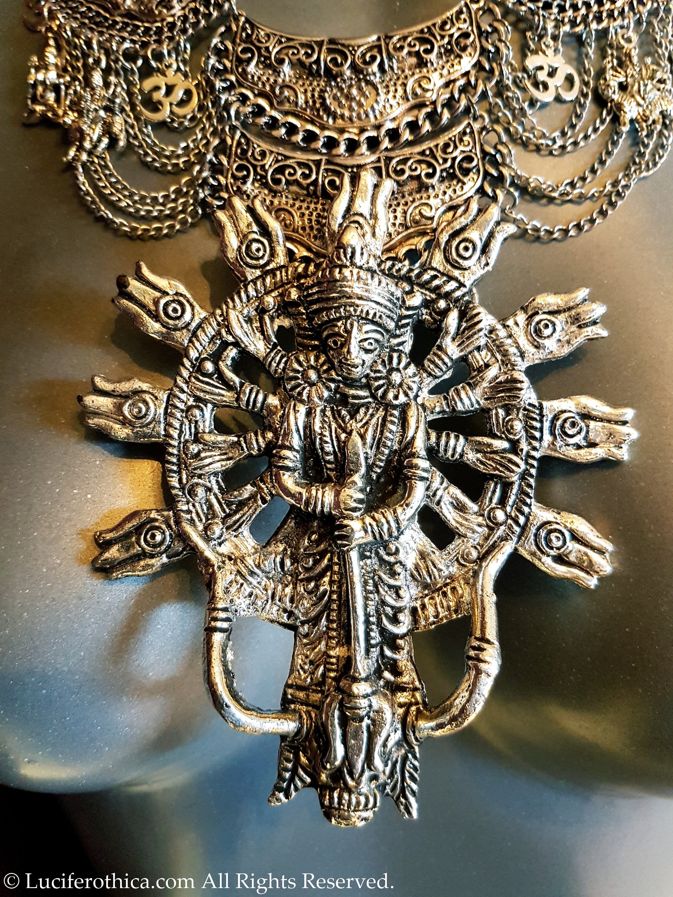 Vedic Shiva Shakti Durga Necklace