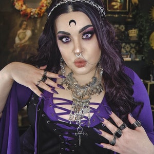 Vampire Elder Ankh Neckpiece - Occult Vampire Ankh Necklace Immortality ...