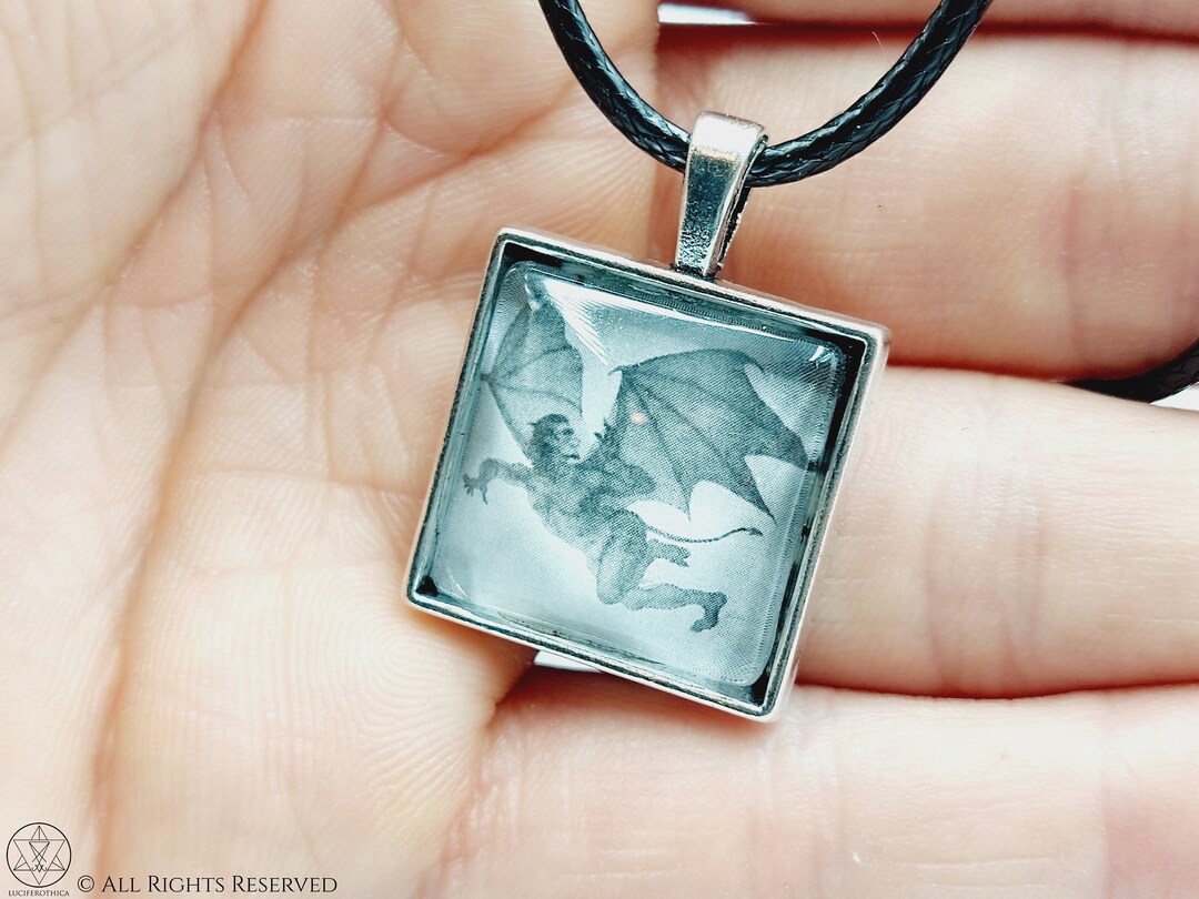 Faustus Mephistopheles Pendant - Faust Mephisto Demon Over Wittenberg ...