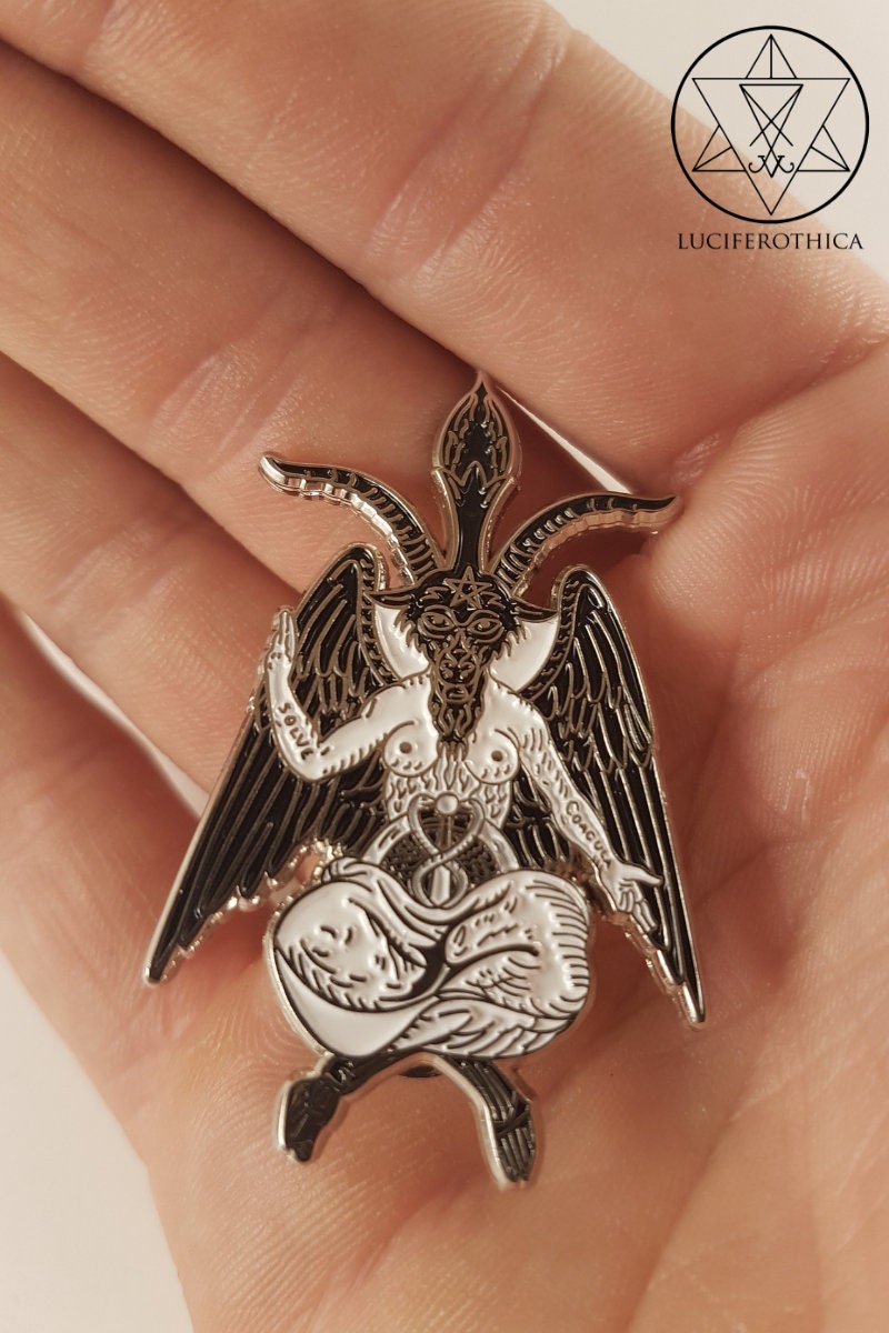 Baphomet Label Pins (Éliphas Lévi Version)