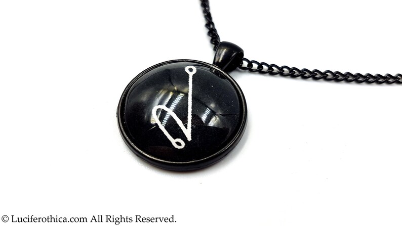 Sigil of Azazel Necklace Occult Left Hand Path Satanic Goth - Etsy