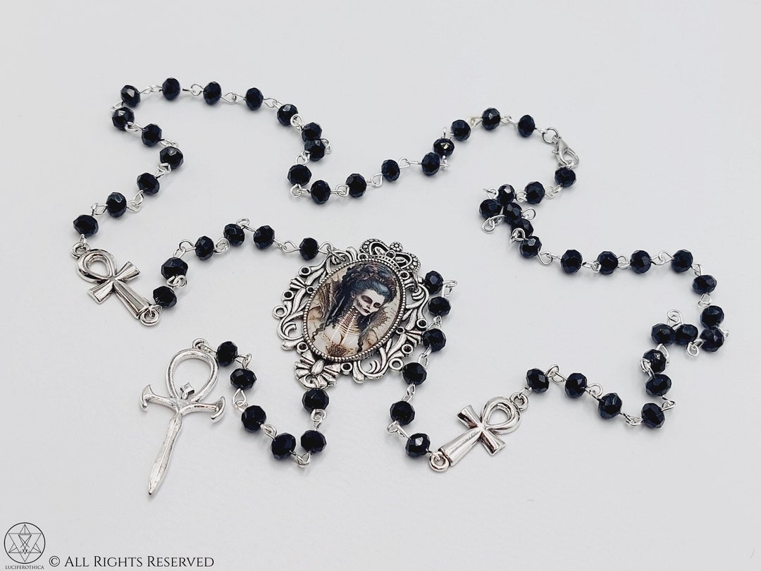 Countess Báthory Rosary Vampire Ankh Necklace - Elizabeth Bathory ...