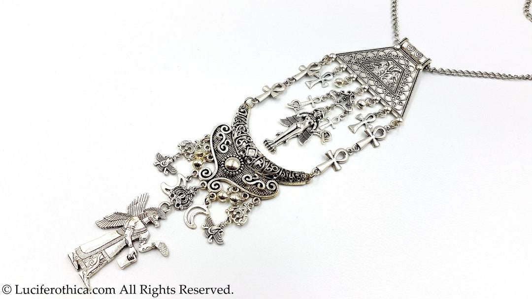Ancient Civilizations Necklace - Sumerian Necklace Burney Relief Lilith ...